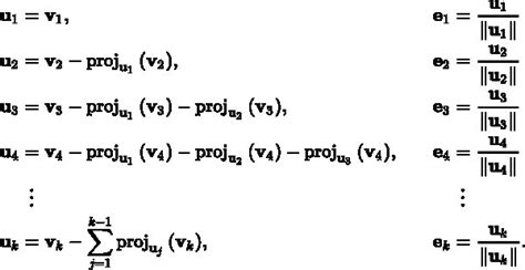 Finding Orthonormal Basis Given Set Of N Dimensional Vectors
