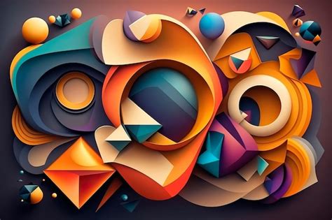 Premium Photo Geometric Overlapping Background Abstract Geometric