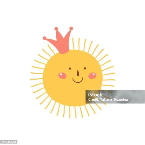 여름 태양 캐릭터 로고 디자인 크라운 그래픽 요소 절연 아이콘에 태양 벡터 선 카와이 캐릭터 일러스트레이션 어린이 만화 햇볕이 잘 드는 상징 0명에 대한 스톡 벡터 아트 및