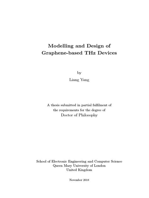 Modelling And Design Of Graphene Based Thz Devices Pdf Terahertz Radiation Finite Element