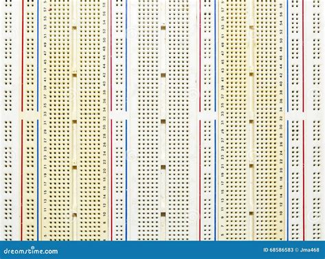 PCB Breadboard Test Circuit Under Construction Royalty Free Stock Photography CartoonDealer