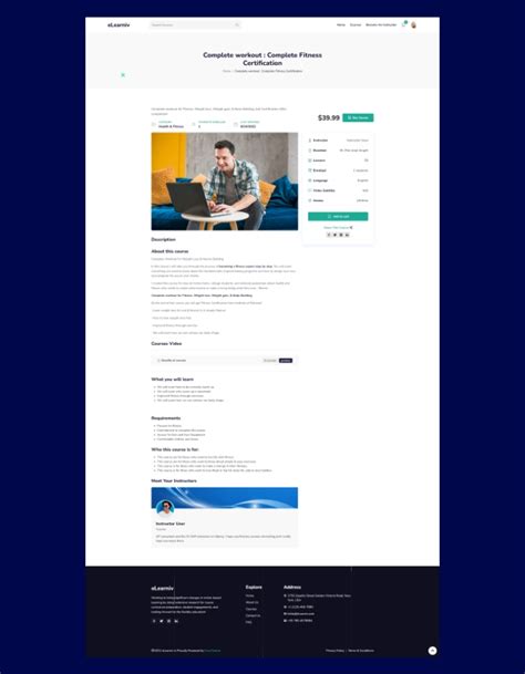 elearniv react next js 15 learning management system by envytheme