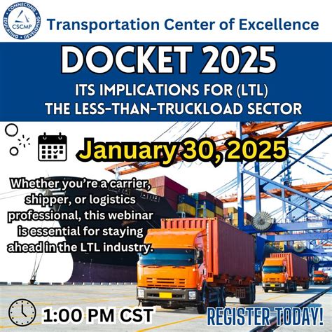 Join Us For An Insightful Webinar As We Delve Into Docket 2025 And Its Implications For The Less