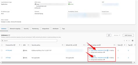 Default Target Group For Each Listener On The Load Balancer Is
