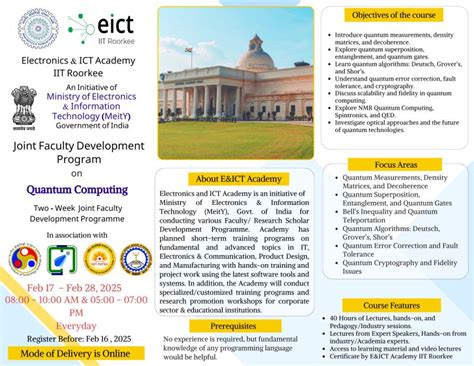 Fdp Facultydevelopment Ai Machinelearning Iot Education Eict Academy Iit Roorkee