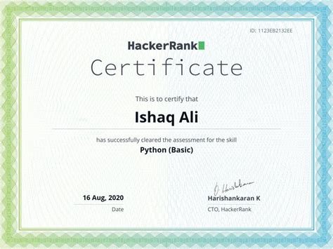 Ishaq Ali On Linkedin Python3 Hackerrank