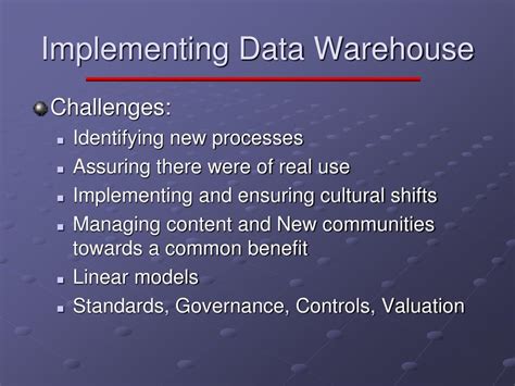 PPT Data Warehouse PowerPoint Presentation Free Download ID