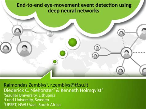 Pdf End To End Eye Movement Event Detection Using Deep Neural Networks