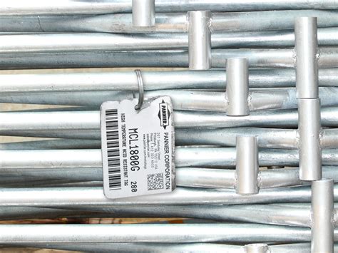 bar code tags for hot dip galvanizing pannier corporation