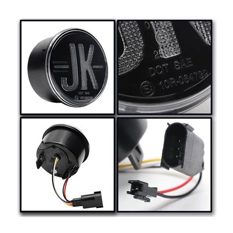 Turn Signals Led Daytime Running Lights Jeep Wrangler Jk 07 18 Clear Led Logo Jk Plug