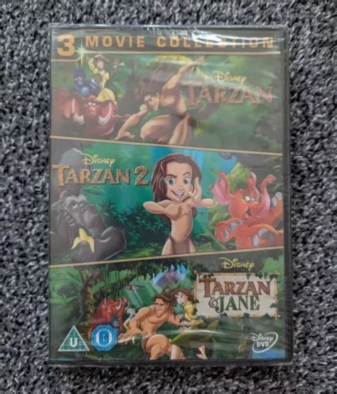 Disney Classics Tarzan Tarzan 2 And Jane 3 Movie Collection Dvd Set New
