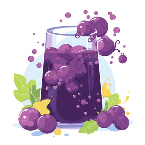 포도 주스 벡터 유리 만화에 주스 일러스트와 함께 스티커 클립 아트 열매 상표 클립 아트 Png 일러스트 및 벡터 에 대한 무료 다운로드 Pngtree