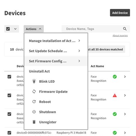 Fixing The Firmware Version To A Specific Version Actcast Documents