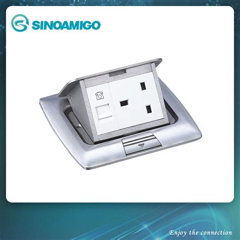 Stainless Steel Floor Socket Date Rj45 Cat6 Outlet Tct Tot Telecommunication Closet Floor Box