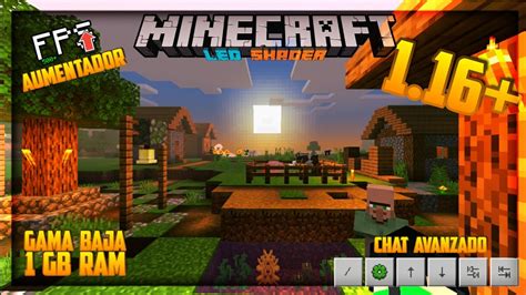 El Mejor SHADER PARA MINECRAFT PE Chat Avanzado Y FPS Boost