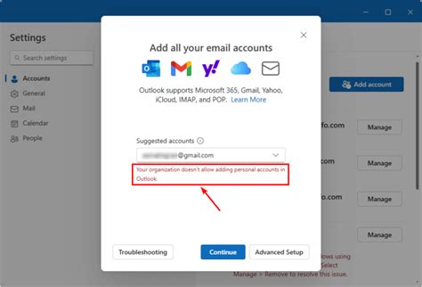 How To Prevent Users From Adding Personal Accounts In Outlook O365info