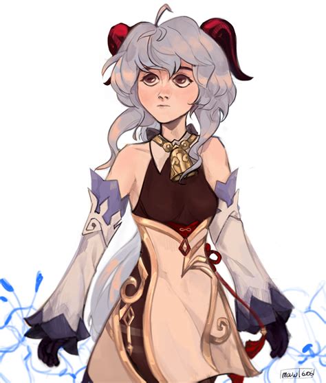 Ganyu With Goat Eyes Genshin Impact Hoyolab