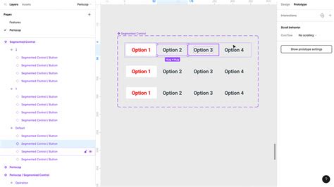 Applying Interaction From The Right Panel Does Not Work Bugs Figma