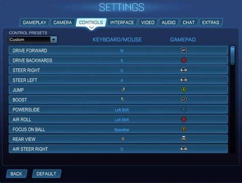 xbox controller binding feedback r rocketleagueschool