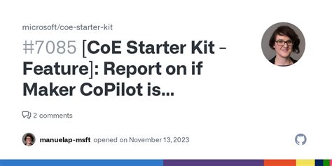 [coe Starter Kit Feature] Report On If Maker Copilot Is Enabled · Issue 7085 · Microsoft Coe