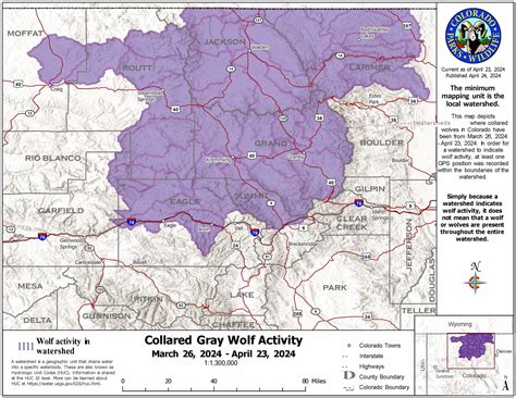 April Colorado Parks And Wildlife Wolf Map Shows New Activity In The