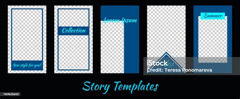 소셜 네트워크에 대한 미니멀 한 이야기의 집합입니다 프레임 패키지로 고유한 콘텐츠를 만들 수 있습니다 스토리용 템플릿입니다