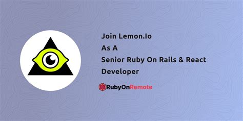 join as a senior ruby on rails and react developer r rubyonremote