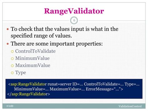 Chapter 3 Validation Control Ppt