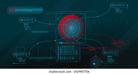 Composition Computer Hud Interface Code Architecture Stock Vector Royalty Free 1929907706