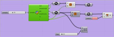 ghpython coding relaxing circles with varied radius
