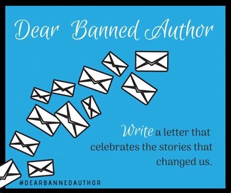 Dear Banned Author Letter Writing Campaign Banned Books Week