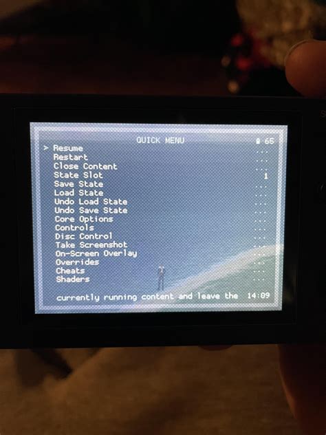 Retroarch Quick Menu Smaller When Playing Gbc R Rg353m