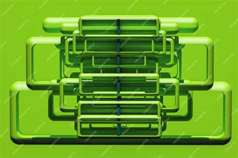 Premium Photo Abstract Green Geometric Shapes Wallpaper