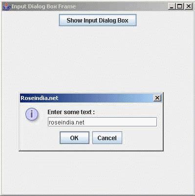 Show Input Dialog Box