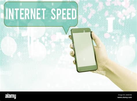 Handwriting Text Internet Speed Conceptual Photo The Rate Which