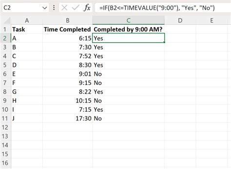 Excel How To Use An IF Function With Time
