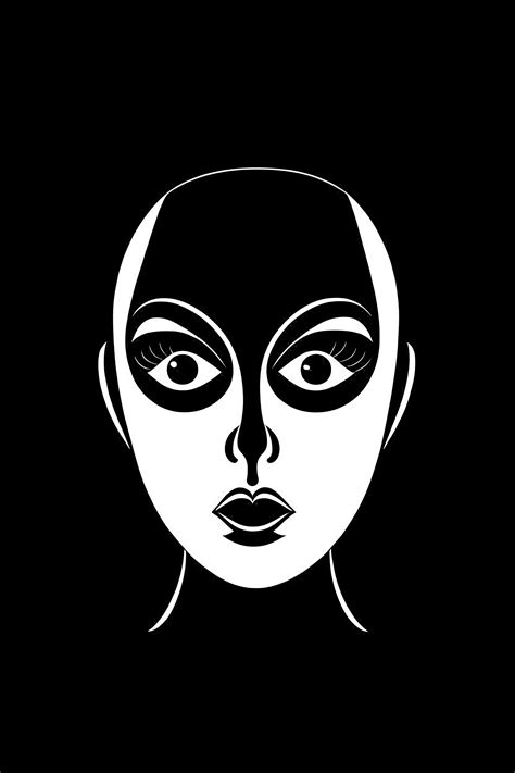 Androgynous Face Drawing