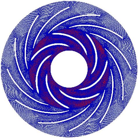 Structured 2d Multiblock Mesh For Ercoftac Centrifugal Pump Rotating