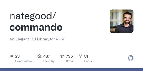 Github Nategoodcommando An Elegant Cli Library For Php