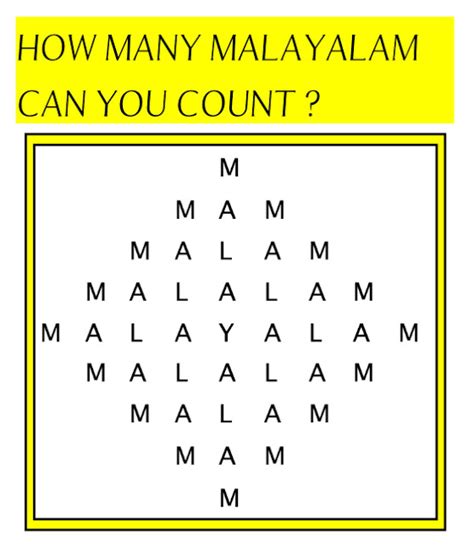 Puzzles And Figures Another Palindrome Word Counting