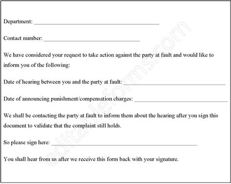 responding to complaint fillable pdf form editable pdf forms