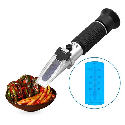 0 28 Salinity Refractometer Atc Salt Level Meter Tester Test Kit For