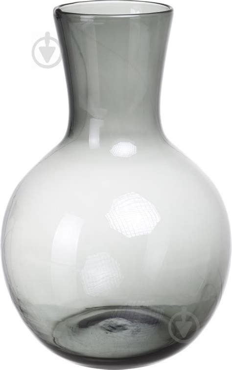 ᐉ Ваза скляна Wrzesniak Glassworks Бум 30 см сіра • Краща ціна в Києві