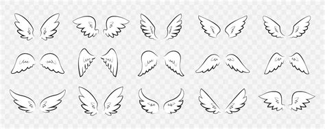 Premium Vector Set Of Wings Icons Wings Icons Bird Wings Angel Wings