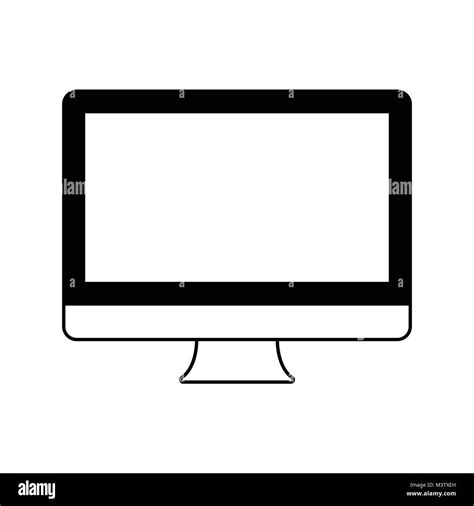 Simple Computer Monitor Icon Stock Vector Image And Art Alamy