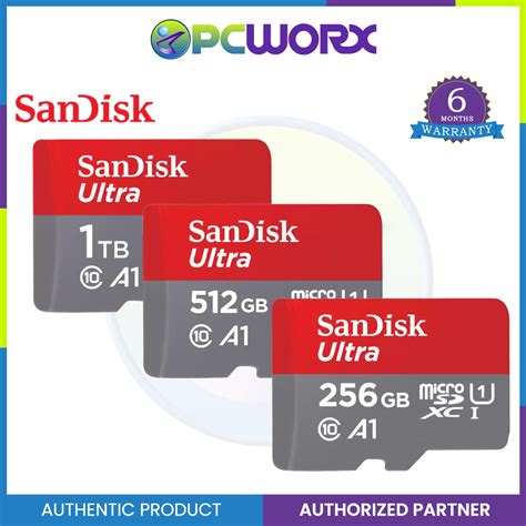 Sandisk Sdsquac 256gb 512gb 1tb Ultra Microsdxc Uhs I Memory Card 100mb S C10 U1 A1