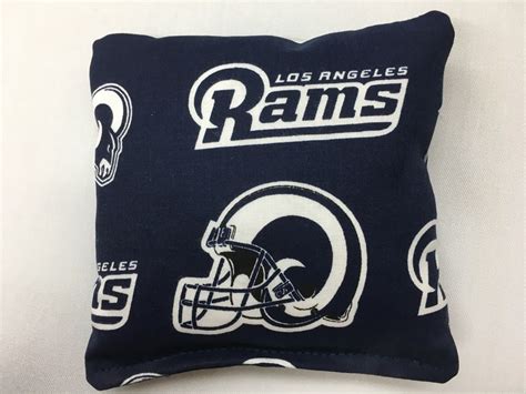 Los Angeles Rams 4 Cornhole Bags Bean Toss Print 2 Sides Etsy