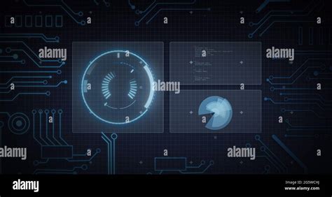 Image Of Scope Scanning Processor Elements And Data Processing On