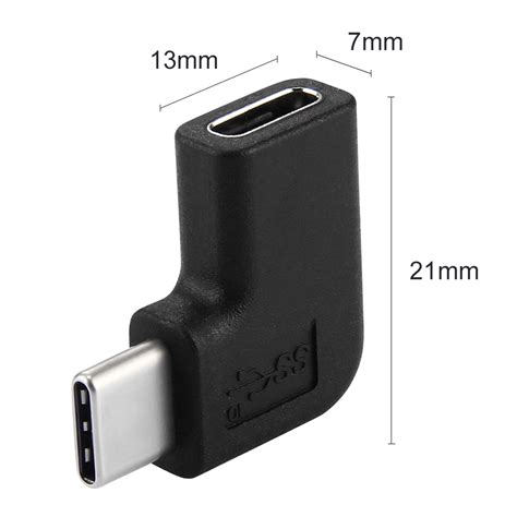 Right Angle USB Type C Extender Adapter Male To Female