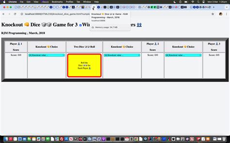Knockout Dice Game Emoji Tutorial Robert James Metcalfe Blog